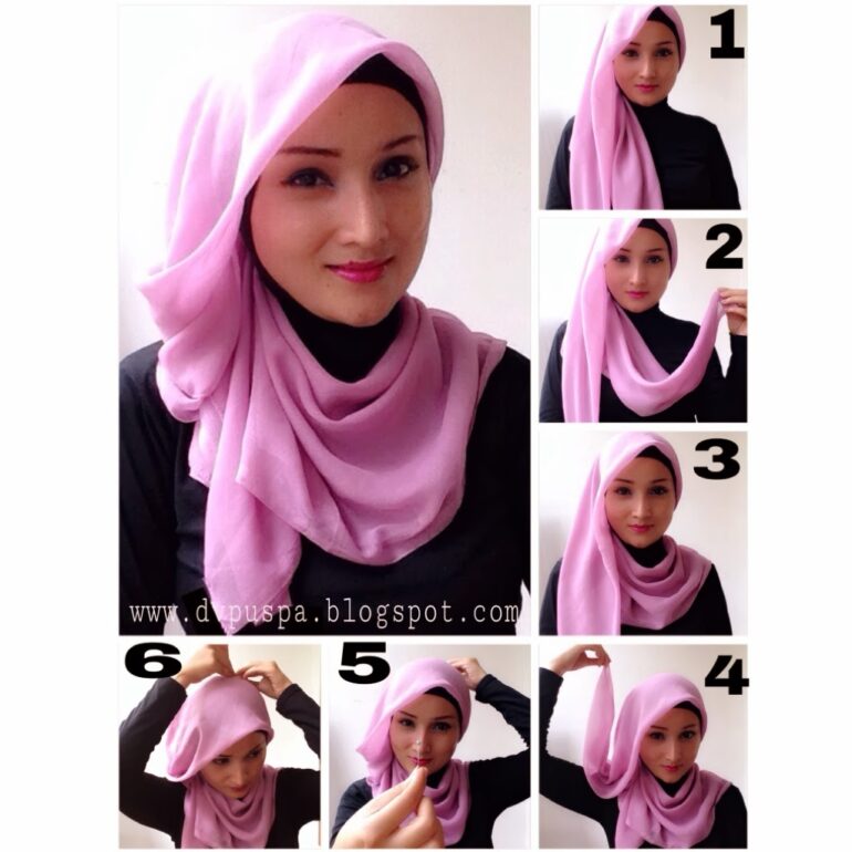 Tutorial Hijab Segi Empat Syari Untuk Lebaran – Ragam Muslim