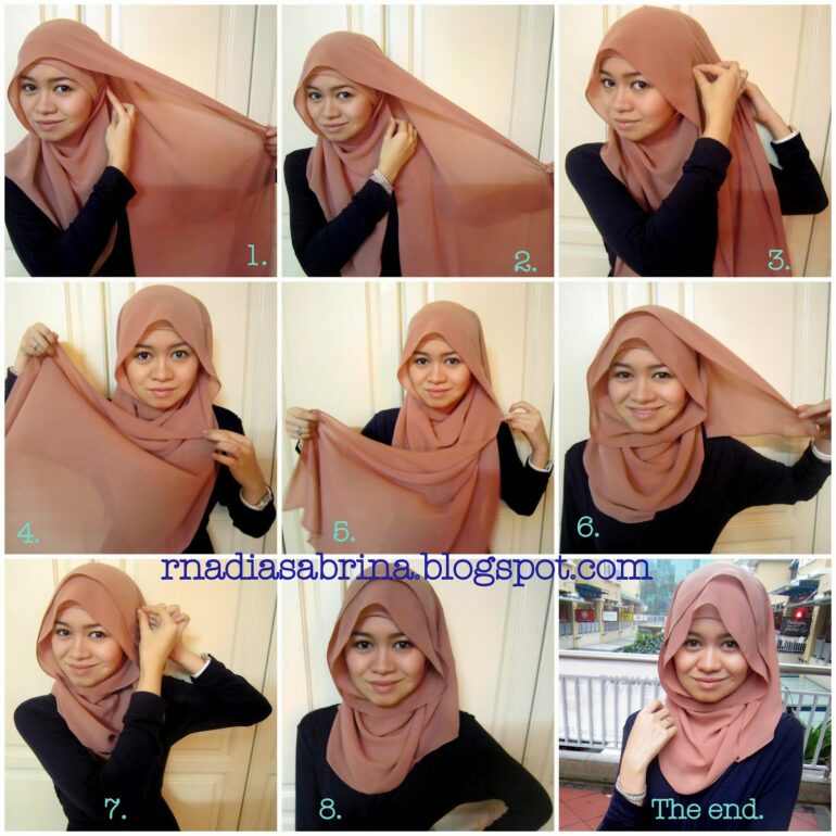 Tutorial Hijab Segi Empat Simple Untuk Muka Bulat – Ragam Muslim