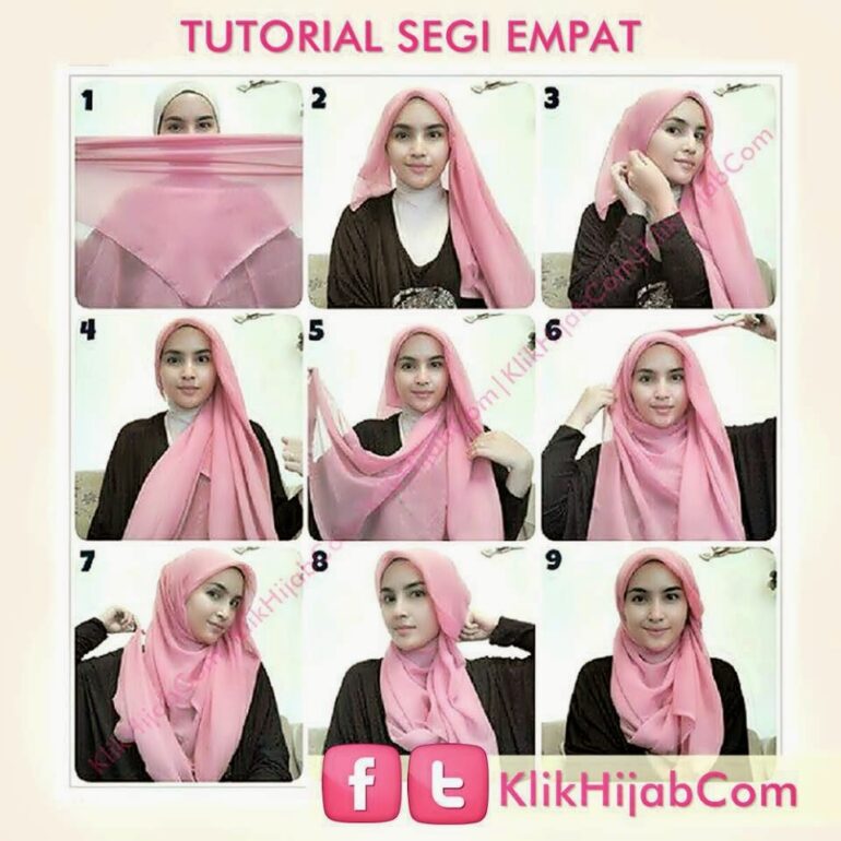 Tutorial Hijab Segi Empat Wardah – Ragam Muslim